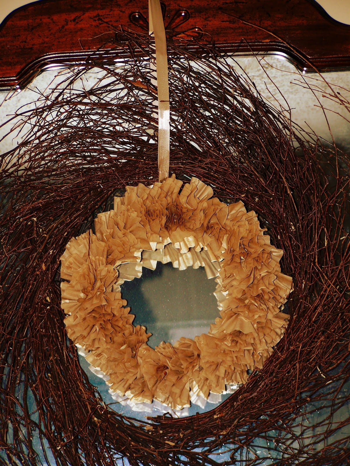 Tierra Coleman: fall craft {coffee filter wreath}