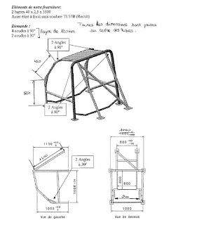 APAC Motorsport: Plans de notre arceau pour 2CV