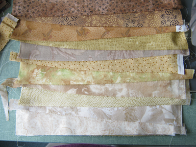 The Quilts of Ann Brauer: quilt as you go--I begin the piecing