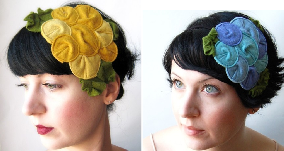 Luckyou Handmade: best felt hair accessories ever!