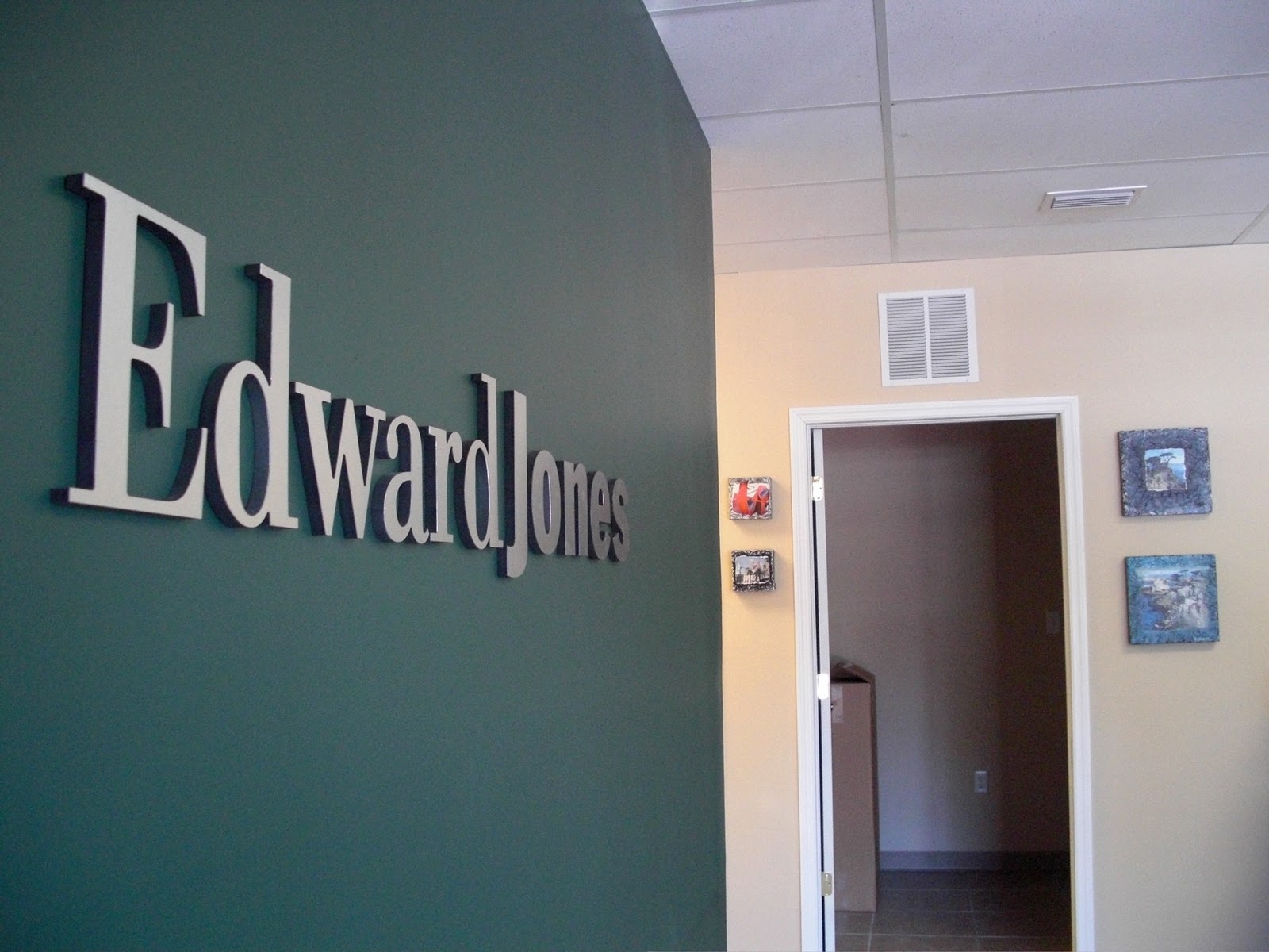 Uniquely Sprung Art Studio: Art On The Walls Of Edward Jones
