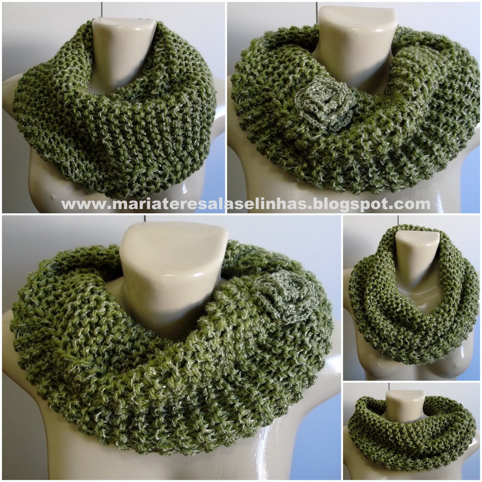 Maria Teresa Lãs e Linhas: Gola em tricot Boucle Samba - VENDIDA