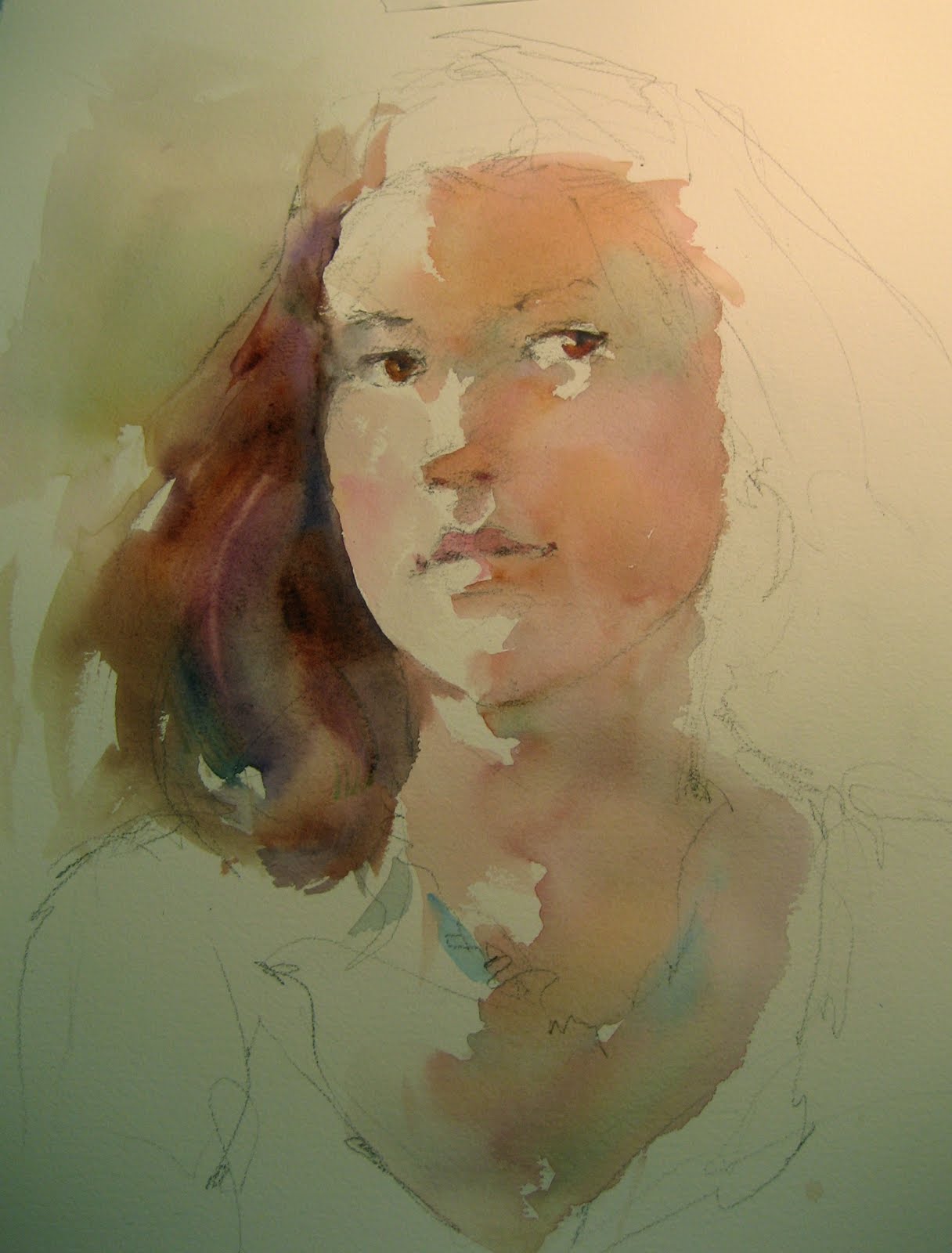 An Artist Labyrinth: Ginny Stiles CZT: Janet Roger's watercolor ...