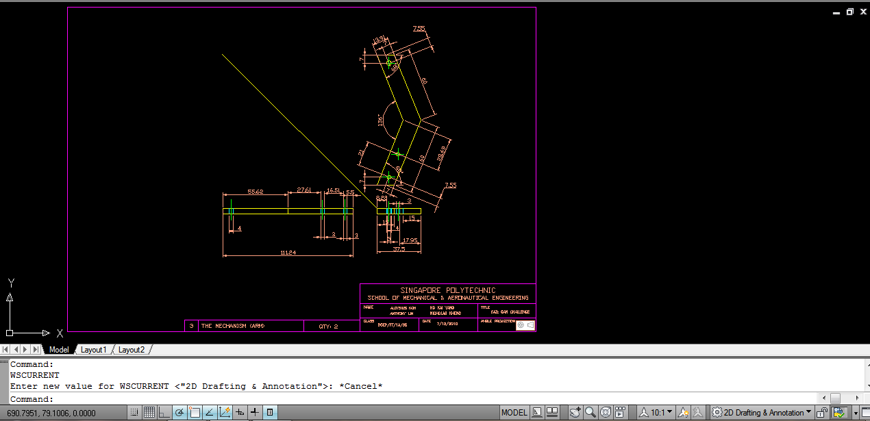 Can Challenge: AUTOCAD 2D DRAWING (MODIFIED)