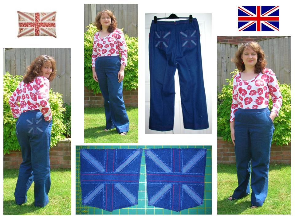BurdaStyle Magazine Union Jack Jeans 02-2010-102 pattern review by ...