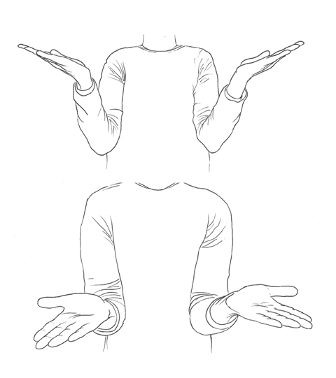 Sketchboard artworks: Moving hands