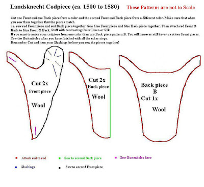 SCA German Renaissance Research: Codpiece Pattern