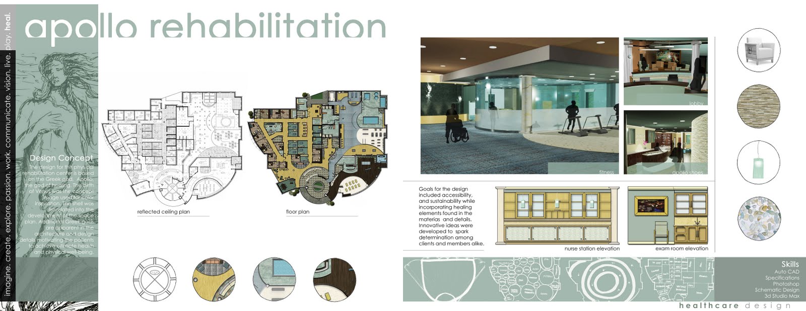 Leslie Stephan Design Portfolio: Healthcare Design - "Apollo Sports ...