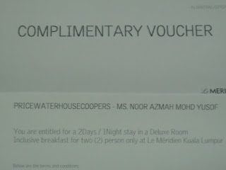 Azmah Yusof: Complimentary Voucher..