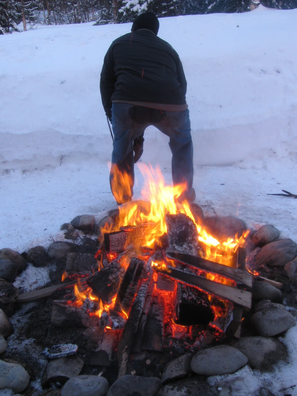 Down on the Farm: remembering the winter bonfires - Smith clan :)