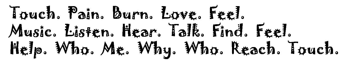 Poetry by a Little Salty: Touching Word Play