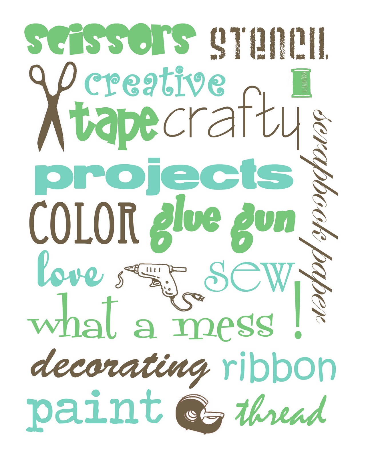 FREE Craft Room Printables - Stacy Risenmay
