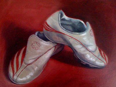 Andrea's Daily Paintings: Football boots