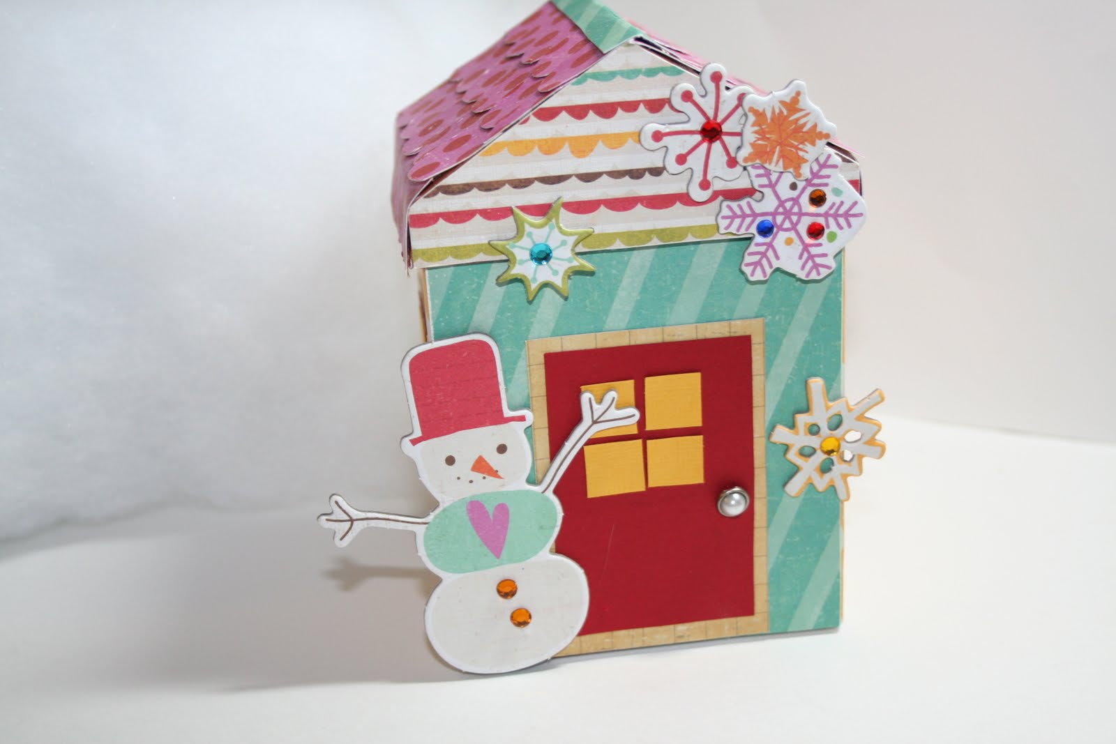 Bursts of Creativity: Day 17 - Snow Village Tutorial