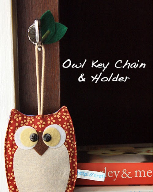 My Owl Barn: DIY: Owl Key Chain And Holder