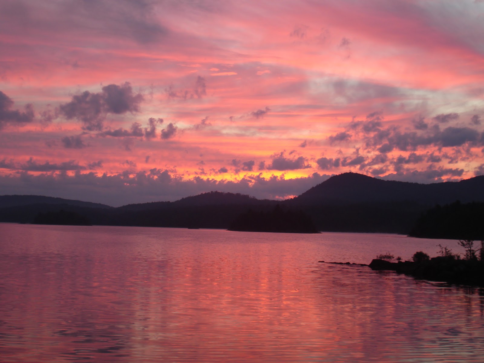Calm Energy: Sky Watch at Indian Lake, Adirondack Mts. New York