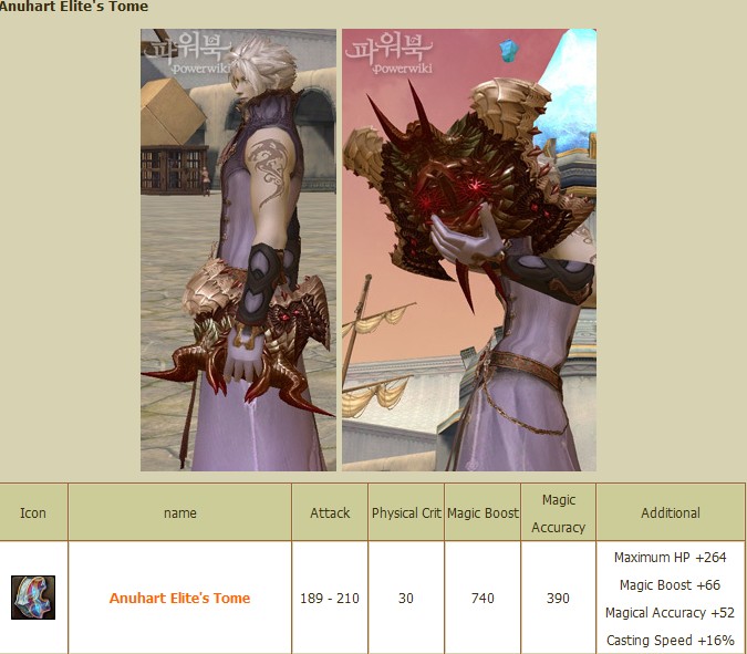Aion Guides | Aion players| Aion articles: Anuhart Weapon Sets Show