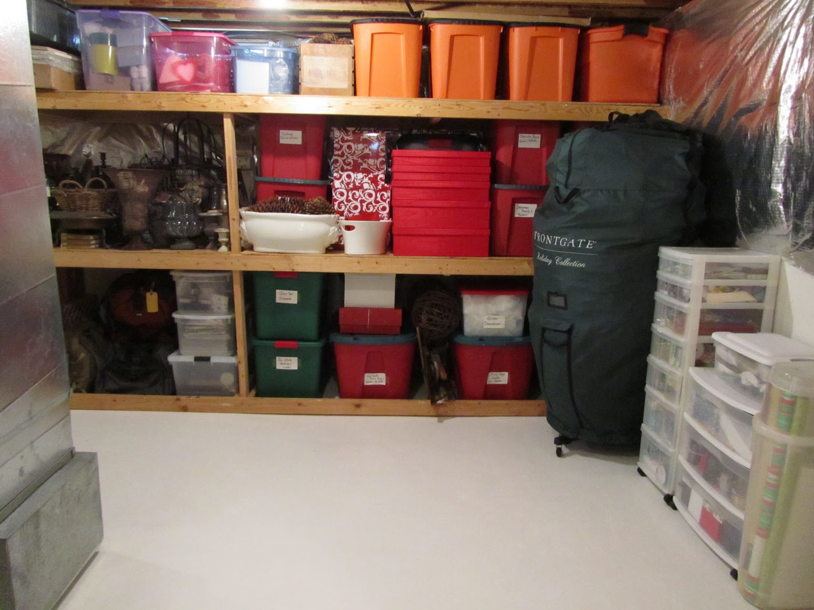 Acanthus and Acorn: Basement Storage Room Makeover