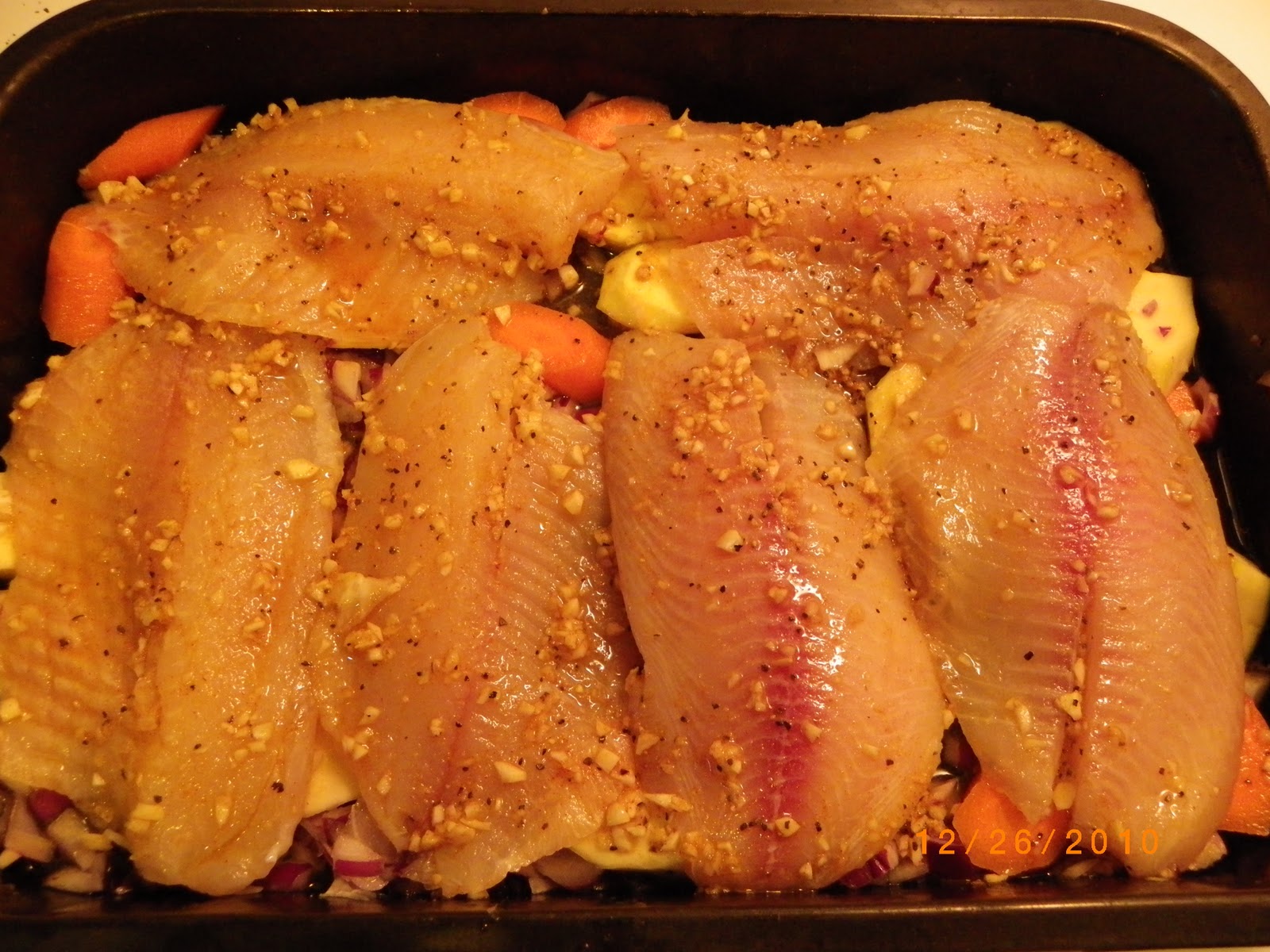 Arab dishes: Fish with vegetables