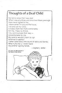 ABC..................: Powerful Poem "Thoughts of a Deaf Child"