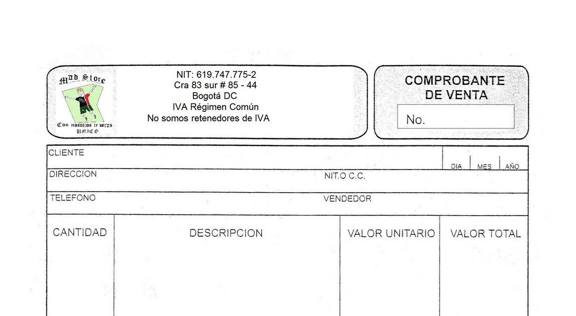 Ejemplo De Un Comprobante