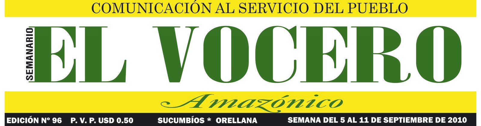 El Vocero Amazónico: El Coca avanza a paso firme