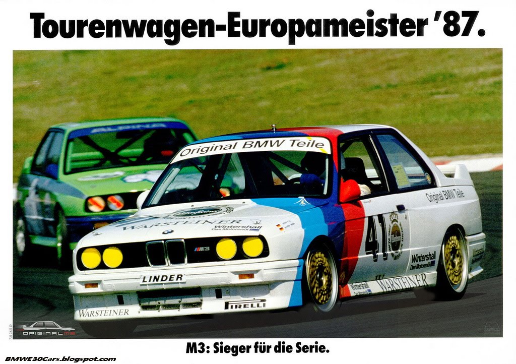 '80s BMW E30 DTM posters - 6SpeedOnline - Porsche Forum and Luxury Car ...