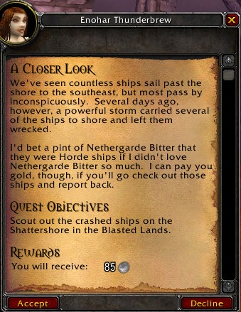 Shadows Wow Guide: New Quests The Blasted Lands Nethergarde Keep