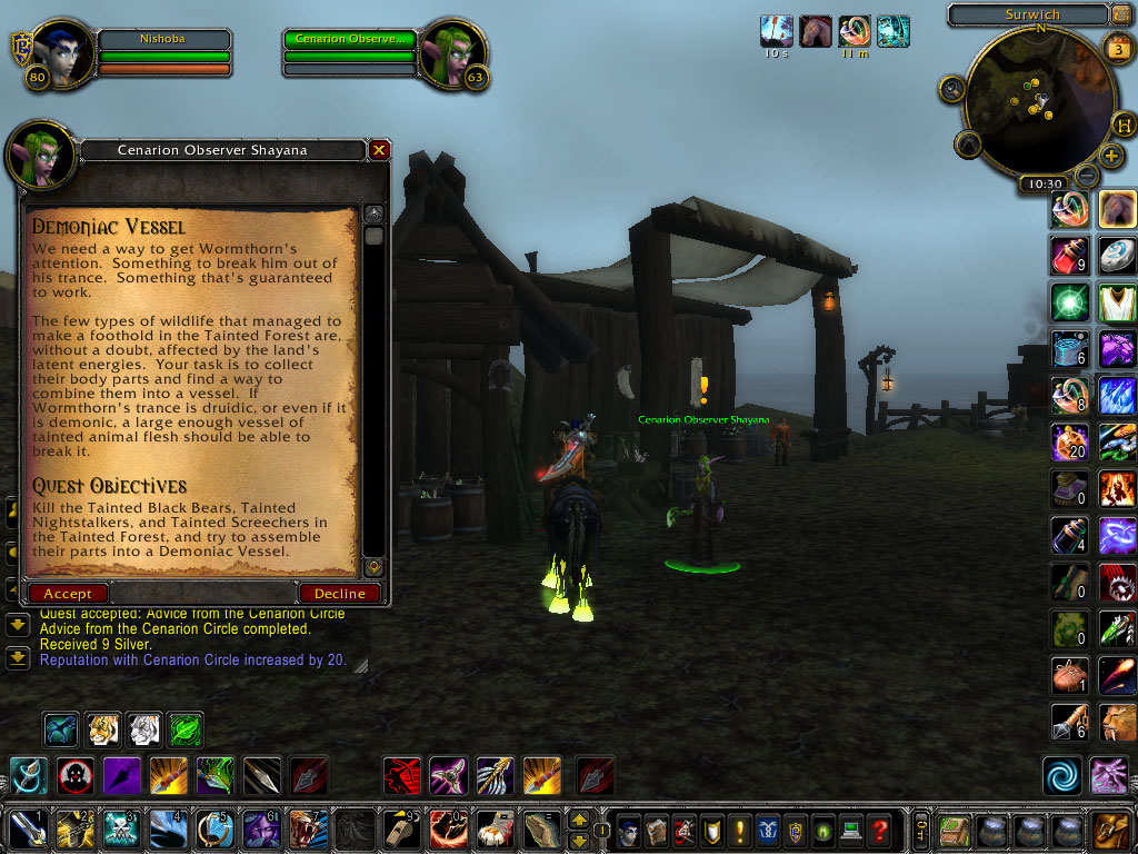 Shadows Wow Guide: Surwich Blasted Lands Tainted Forest