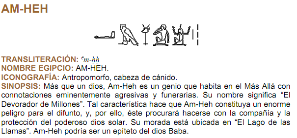 MITOLOGIA EGYPCIA: Am-Heh