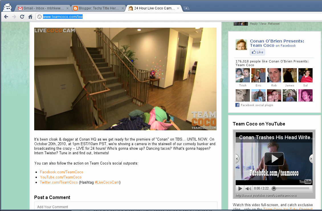 Techy Title Here: Zombies Attack Conan O'Brian's HQ