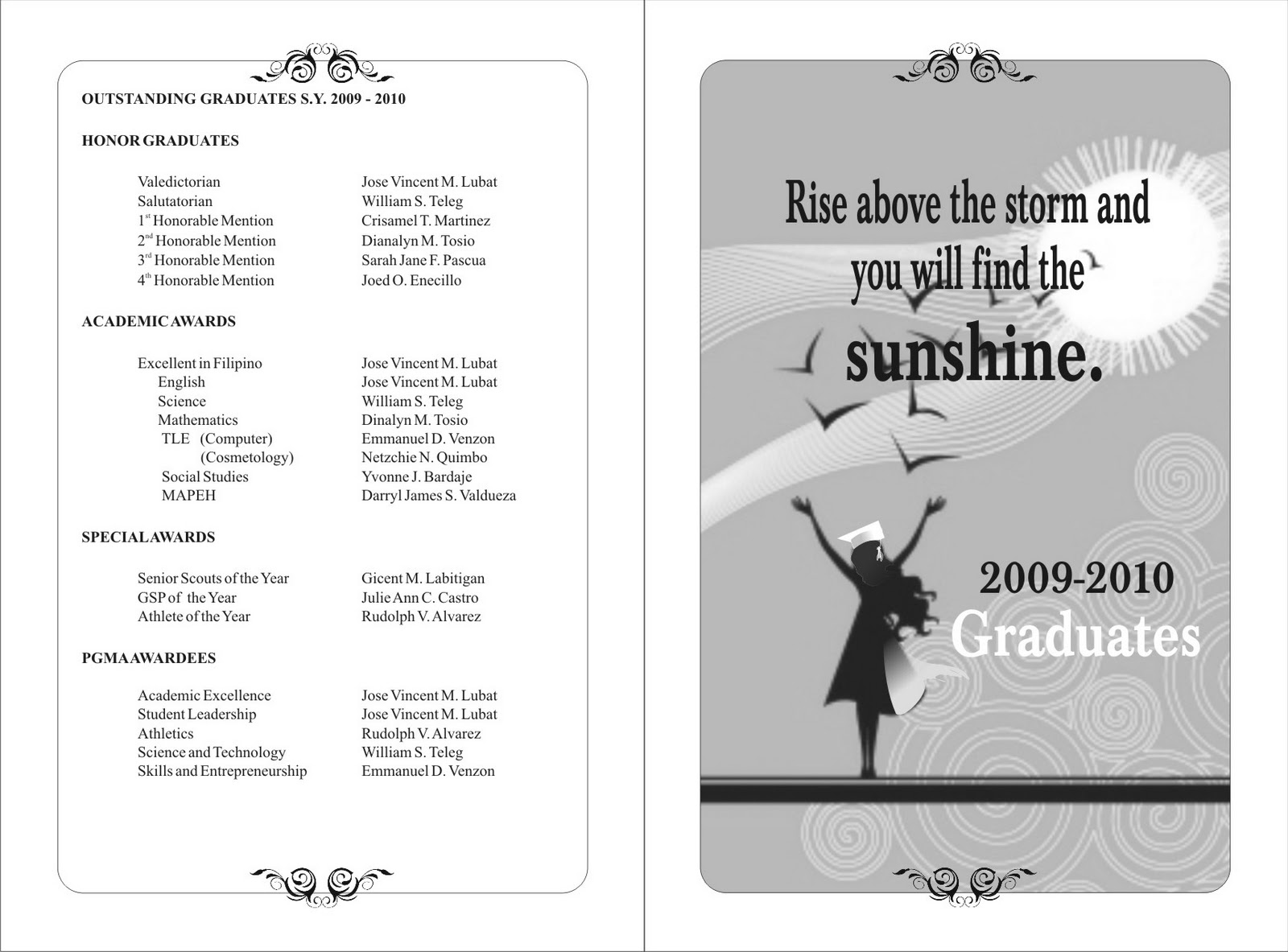 Graduation Program Malanday National High School HS Grafik Print graduation-program-malanday-national-high-school-hs-grafik-print