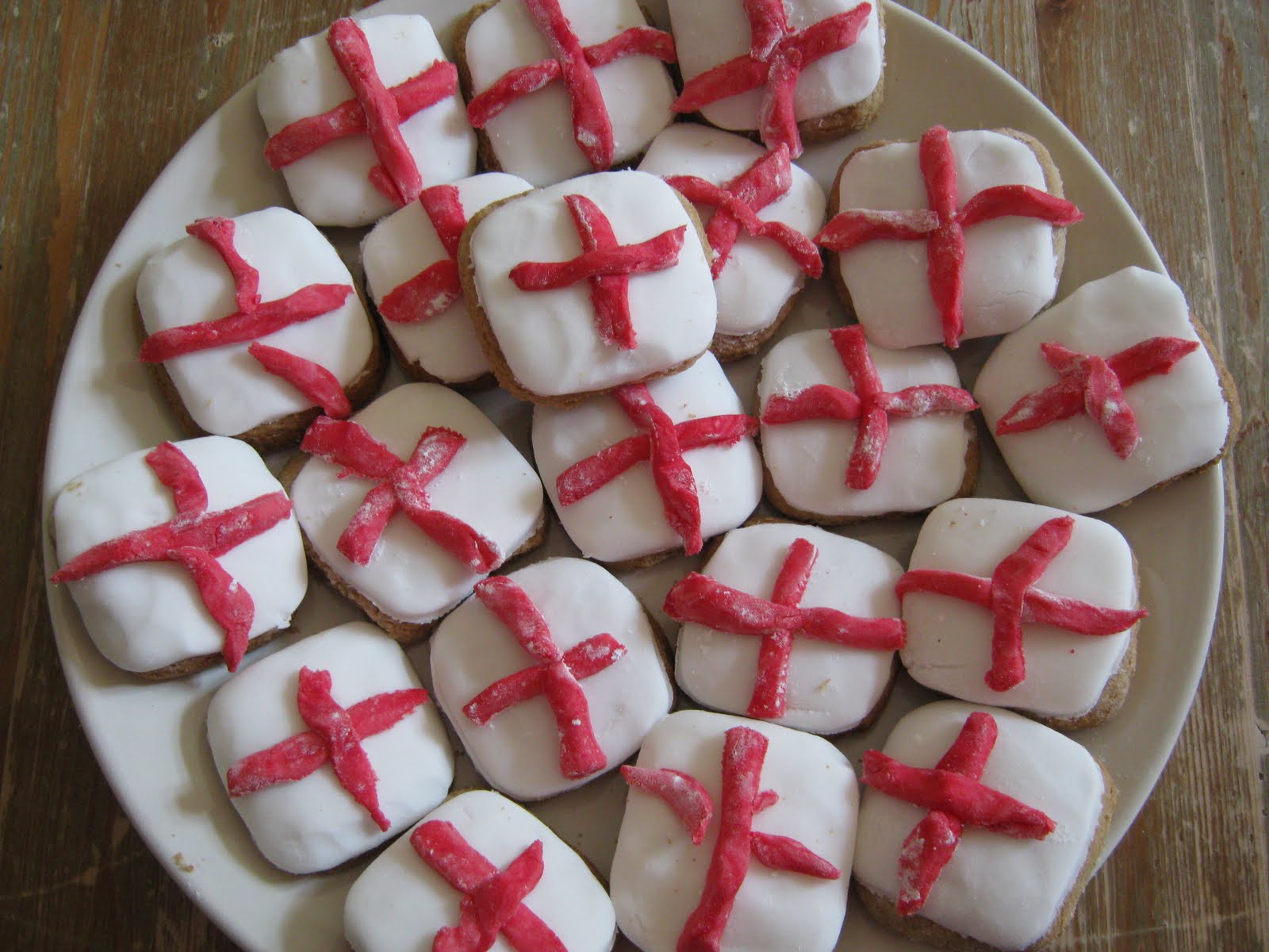 PADDLING UPSTREAM: Cookies for St George's day.
