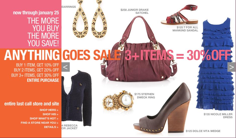 Last Call Anything Goes Sale Offers Deep Designer Discounts