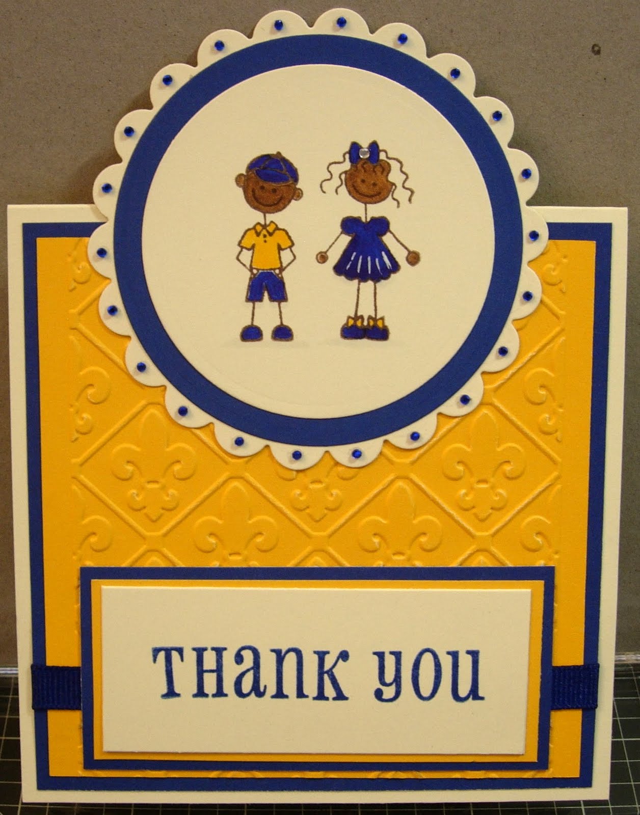 Pandascrapper: School uniforms thank you card