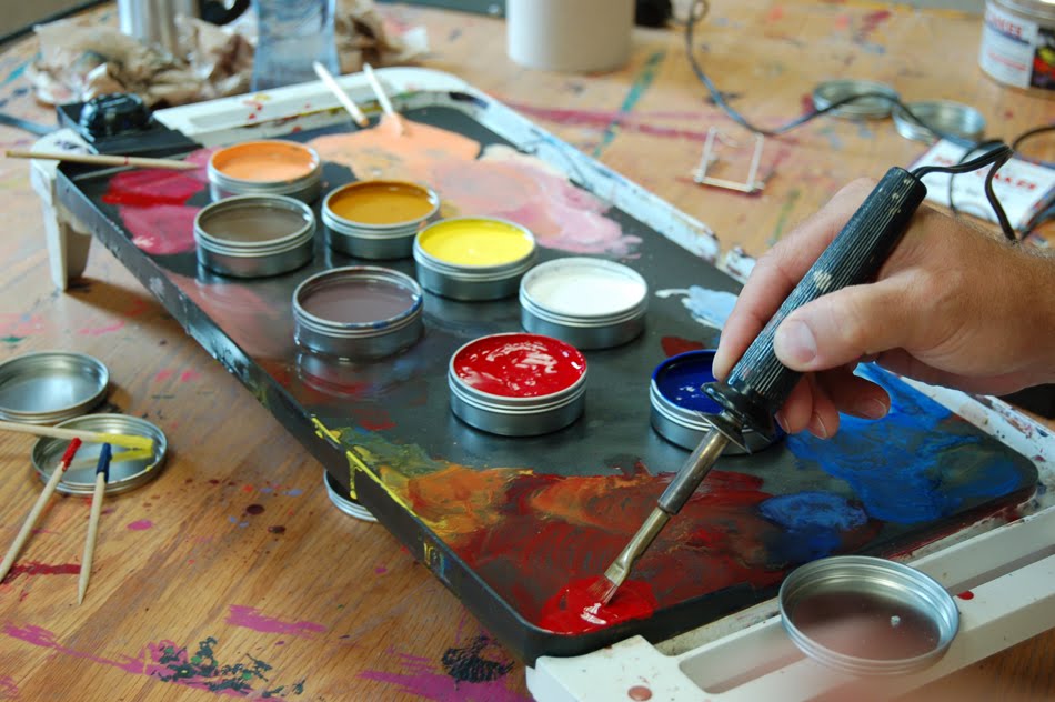 The Adventurous Art Teacher: Encaustic Workshop day 1
