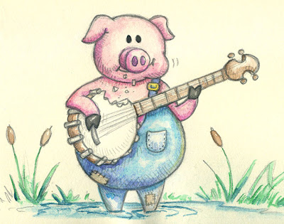Dueling Banjo Pigs: Steven Leary: Good eatin'