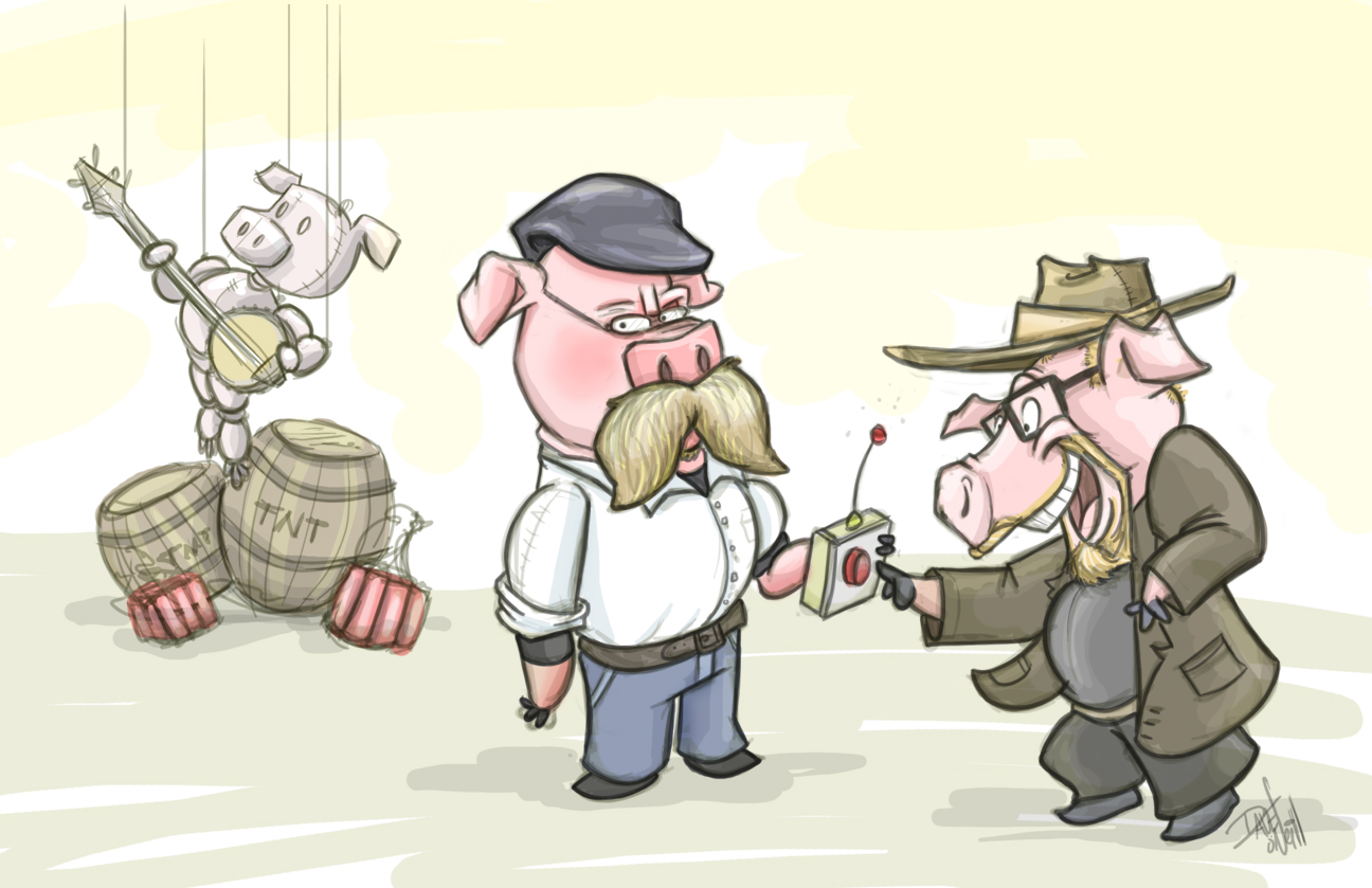 Dueling Banjo Pigs: Dave O'Neill: The Banjo Busters