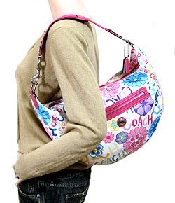 LADIES BAG ONLINE: #474 - COACH DAISY FLOWER HOBO BAG 14883