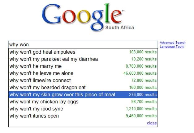 boy interrupted: WTF Google