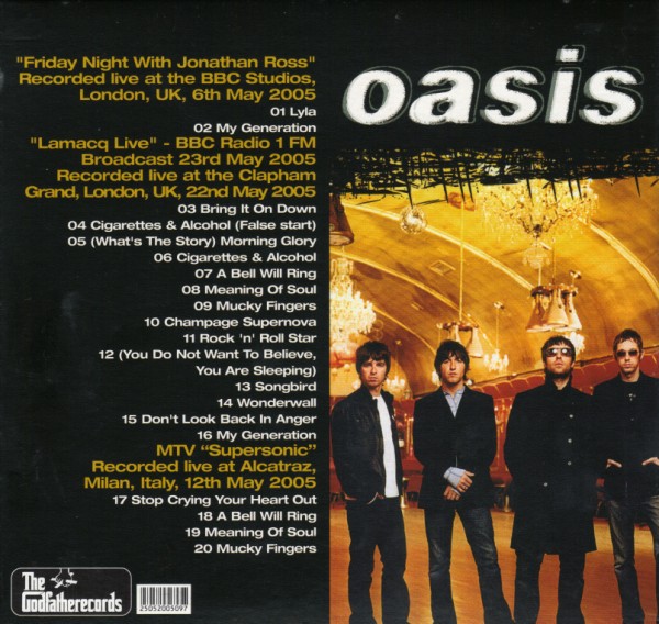Oasis - 2005 - "Calling All The Stars" (bootleg) · Rock and Pop Bootlegs
