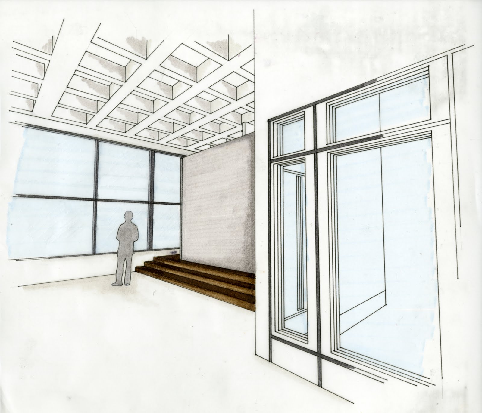cmb: Studio Space: Final Perspective Drawings