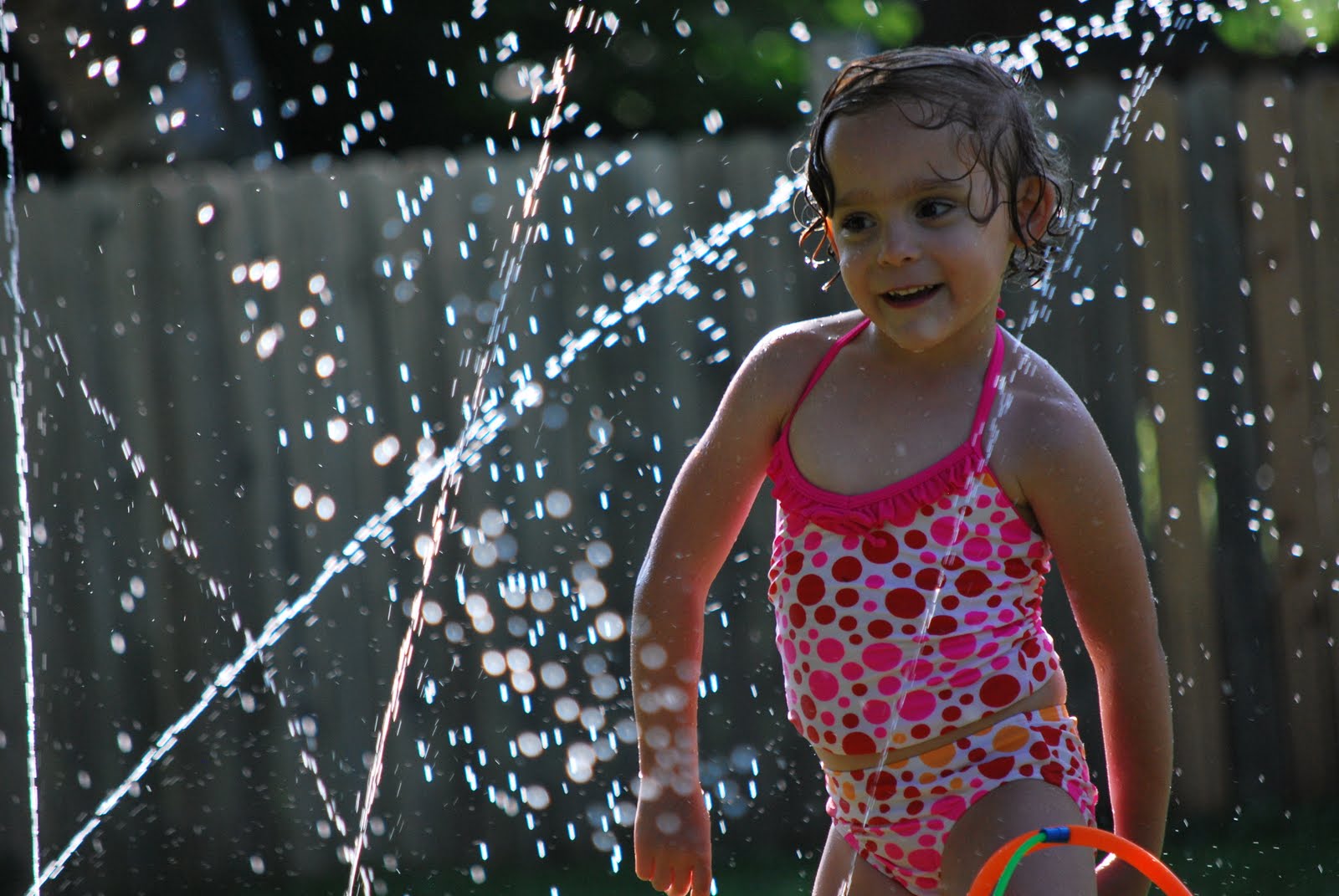 Our Whirlwind Life: Sprinkler Fun