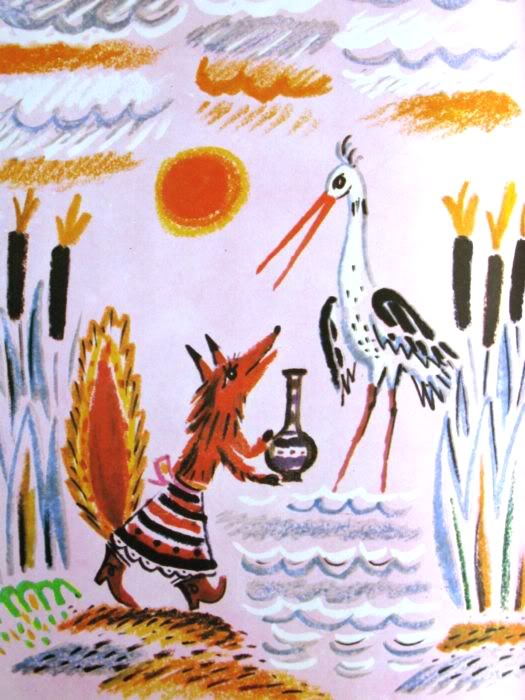 Library things: Fox in Russian book illustrations