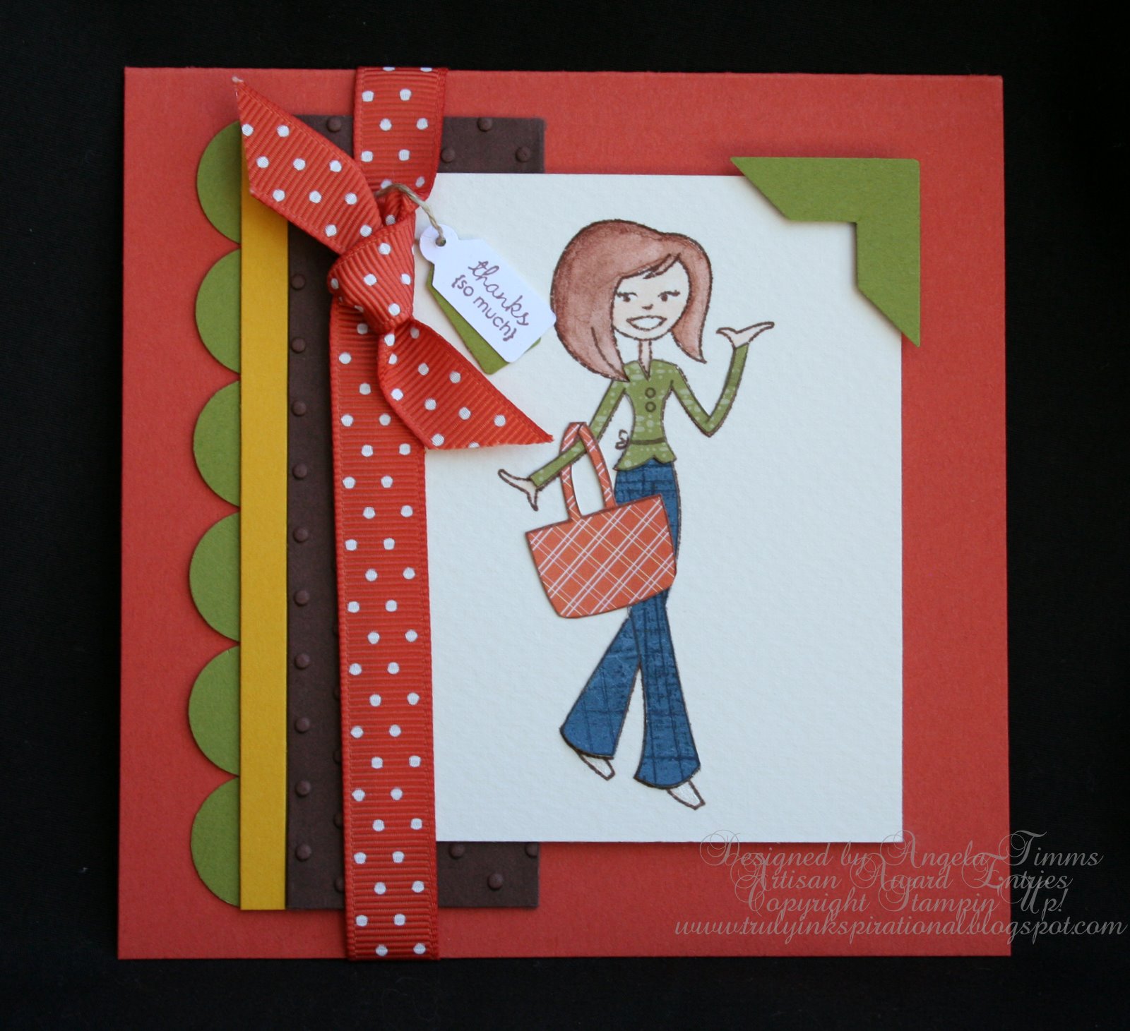 Truly Inkspirational: Artisan Award Project # 5 Totally Tess Card.