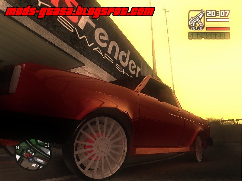 Mods GTA San Andreas: Roda TSW Pace