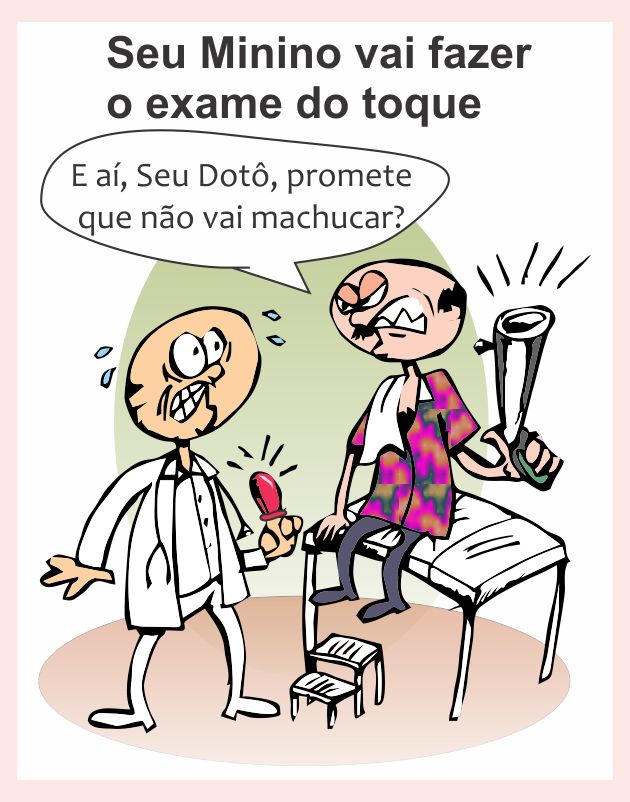 CARTUNAGE: Seu Minino vai fazer o exame do toque...