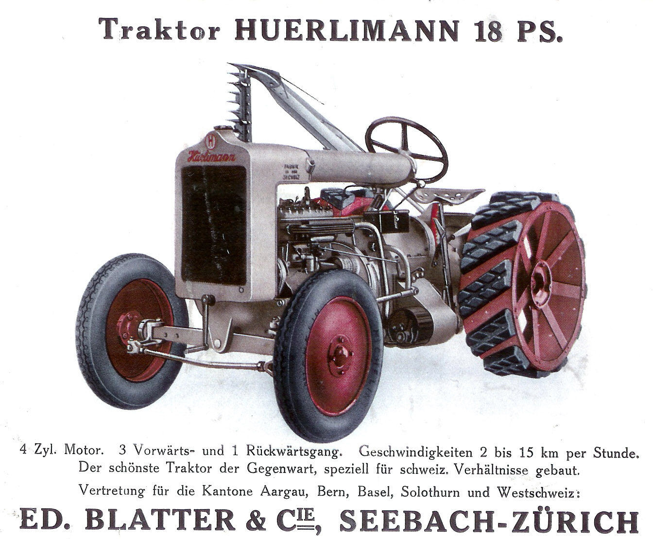 Trator Antigo: Trator Hürlimann