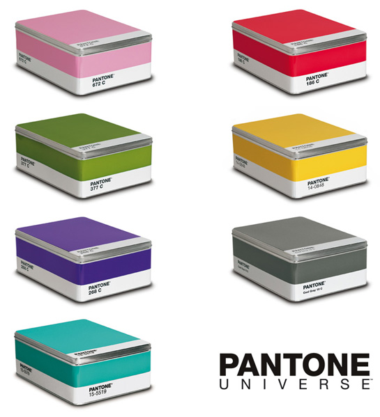 i - first person singular: Pantone Tin Boxes | SELETTI