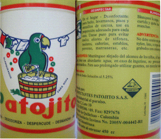 PROYECTO PATOJITO: IMAGEN DE LA ETIQUETA ACTUAL